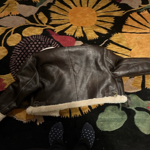 Jackets & Coats | Barely Worn Leather Jacket So Warm And Stylish But ...